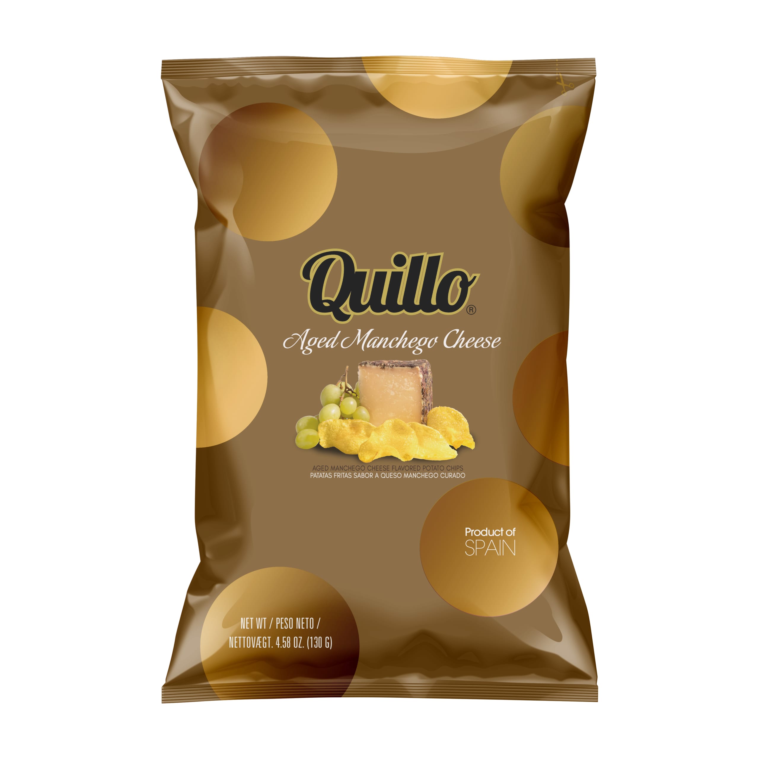 Gourmet Aged Manchego Cheese Potato Chips quilloquearte.com
